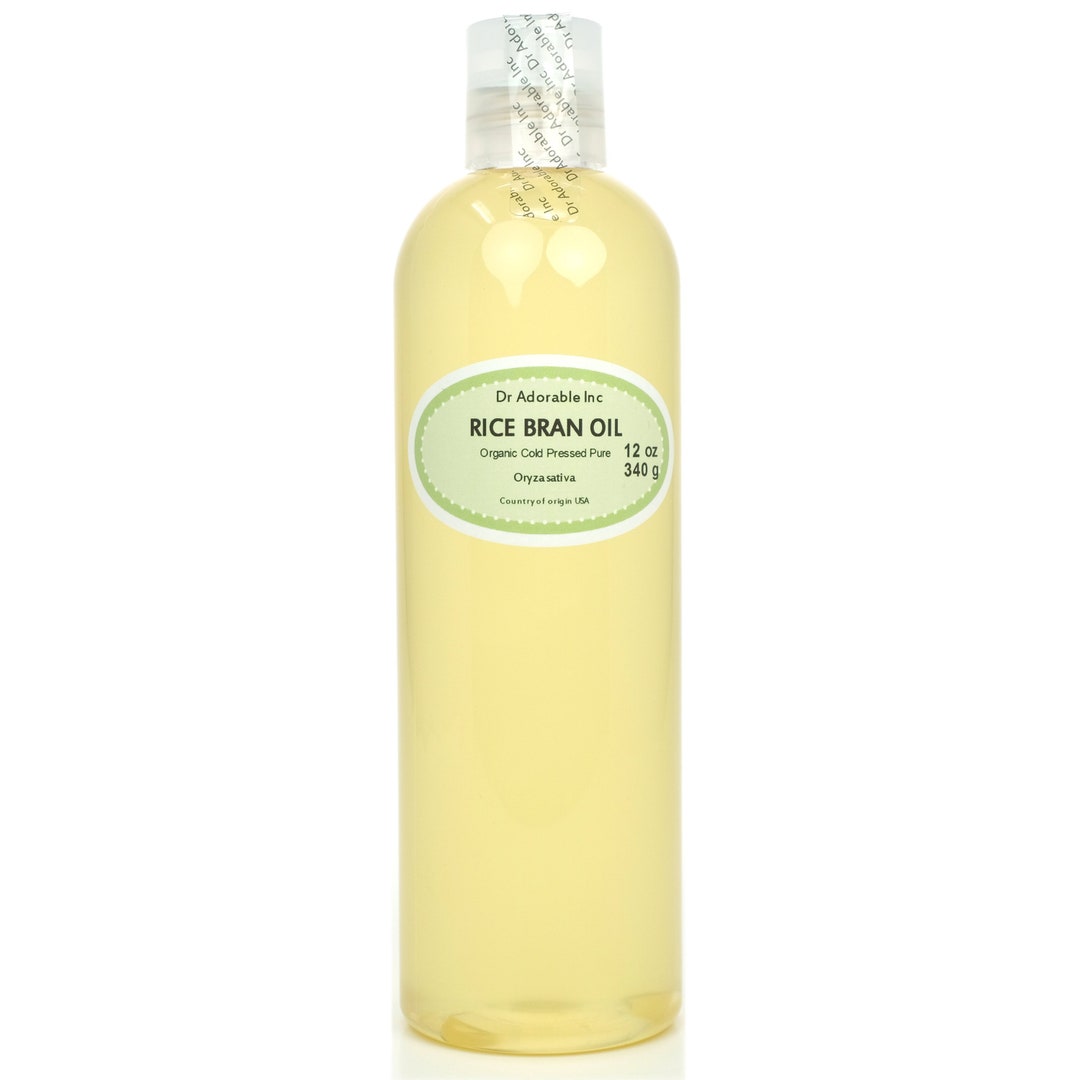 12 Oz - Pure Rice Bran Oil - Organic Cold Pressed - Etsy