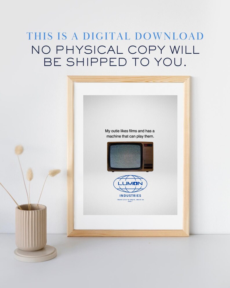 Severance-inspired Wall Art | Lumon Industries TV Print | Digital ...