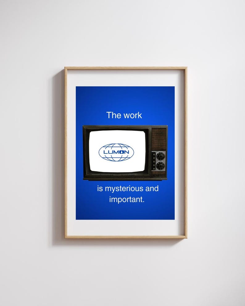 Severance-inspired Lumon Poster Digital Download | Retro TV Wall Art ...