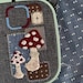 Handmade Embroidered Kit for Phone Case, Retro Green Patchwork Art ...