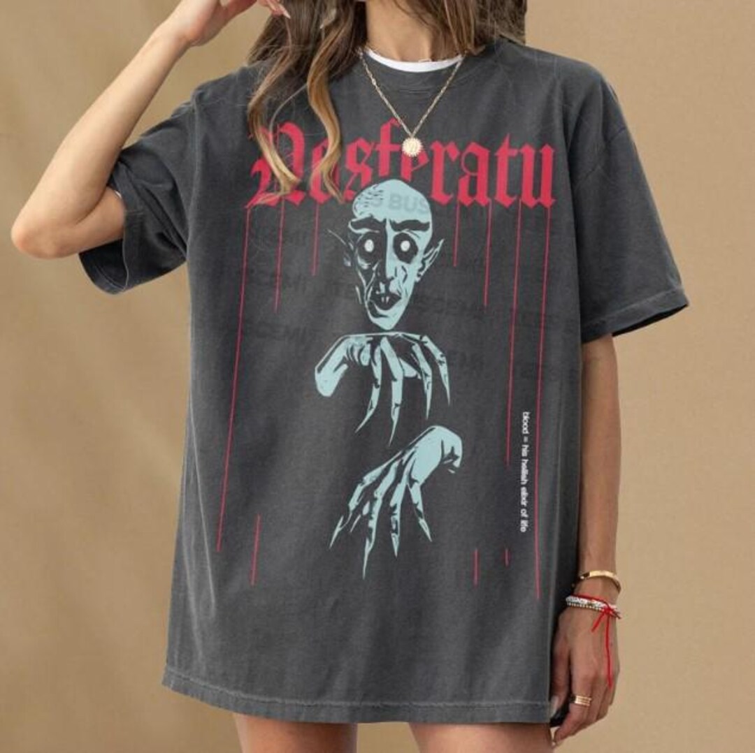 Nosferatu PNG, Unisex Vintage Retro Vampire Horror Movie Apparel ...
