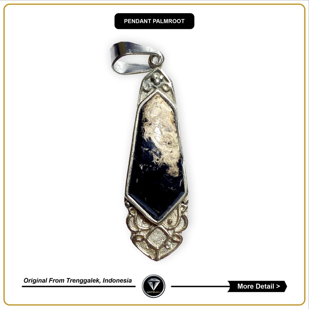 Palm Root Pendant, Fossil Palm Wood Necklace, Natural Petrified Wood ...