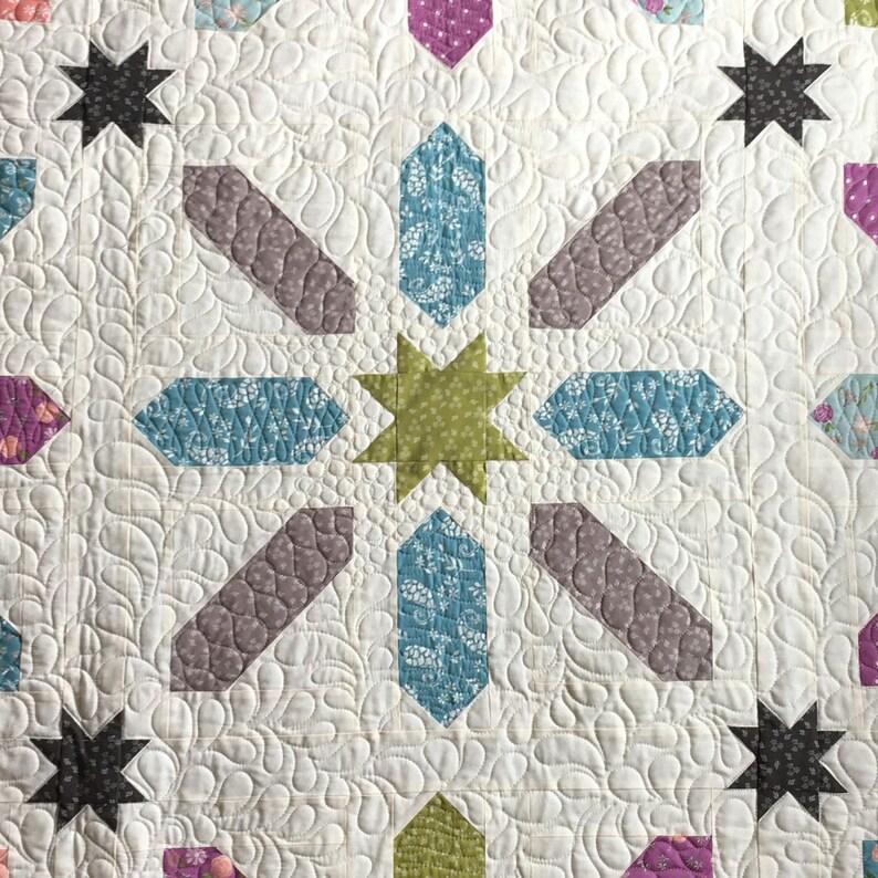 Wishes HARD COPY Quilt Pattern With 5 Size Options - Etsy