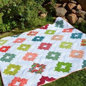Nordic Nights - PDF Quilt Pattern - Fat Quarter Friendly in 5 Size ...
