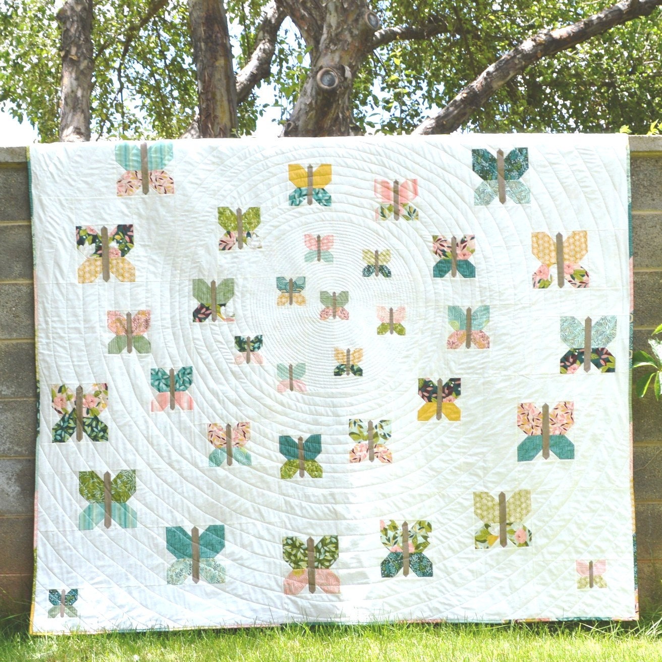Butterfly Whirl - PAPER Quilt Pattern - Layer Cake Friendly - 84 ...