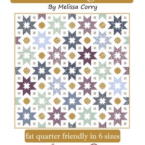 Wandering Star - PDF Quilt Pattern - Fat Quarter Friendly in 6 Size ...