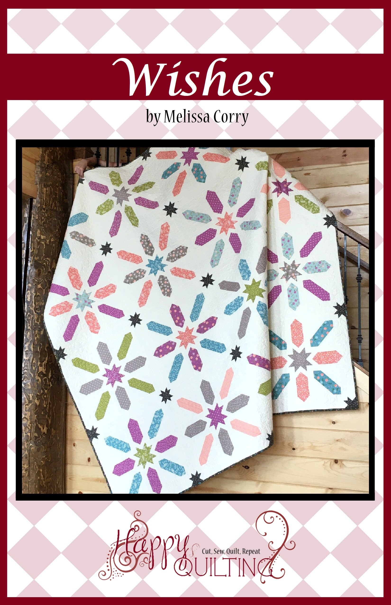 Wishes HARD COPY Quilt Pattern With 5 Size Options - Etsy