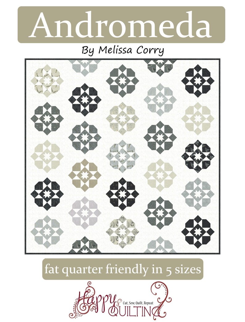 Andromeda - PDF Quilt Pattern - Fat Quarter Friendly in 5 Size Options ...