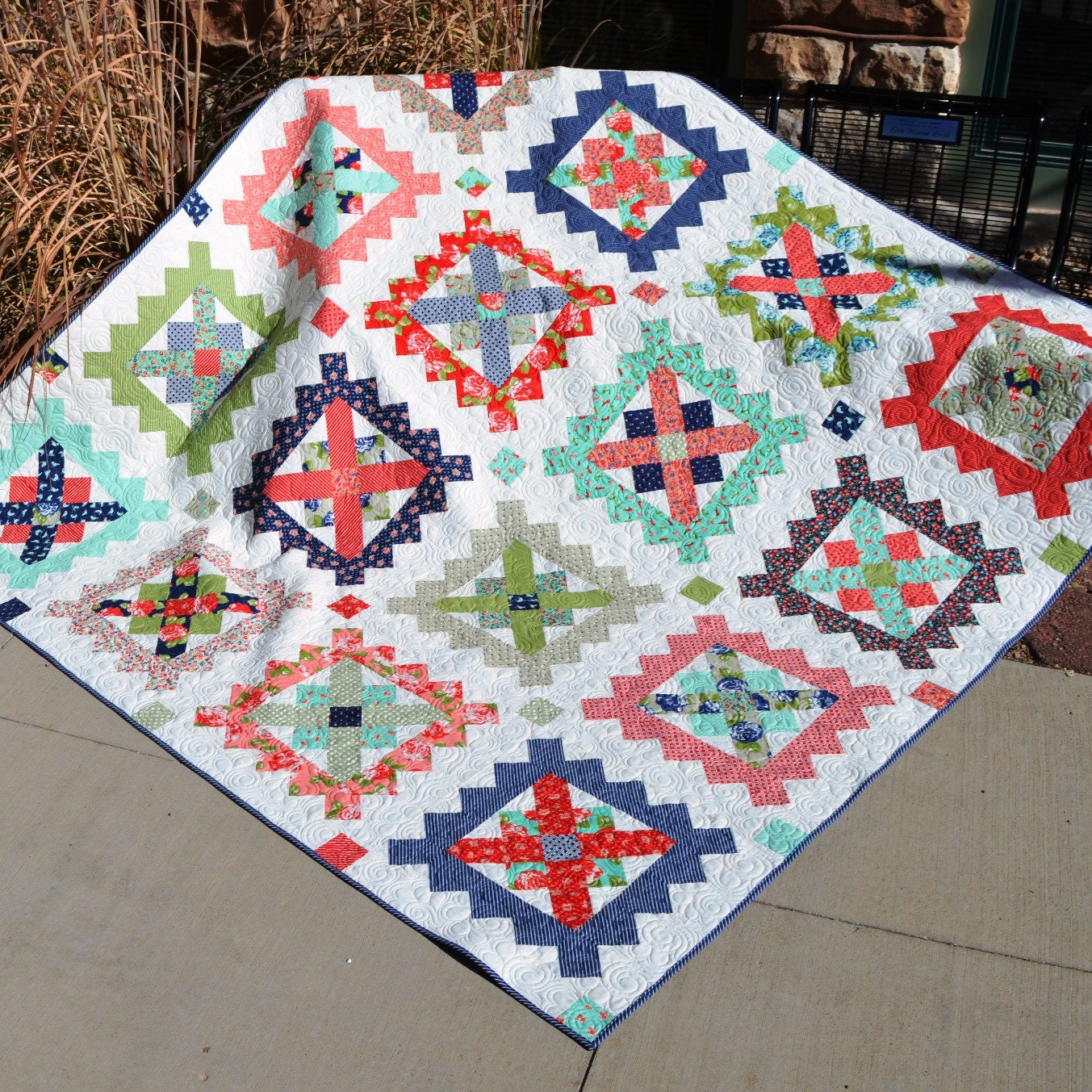 Stamp Collecting PDF Quilt Pattern With 5 Size Options - Etsy