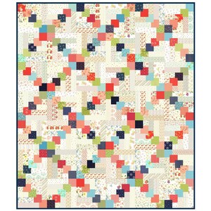 Stacked Squares - PAPER Quilt Pattern - Scrap or Fat Quarter Friendly ...