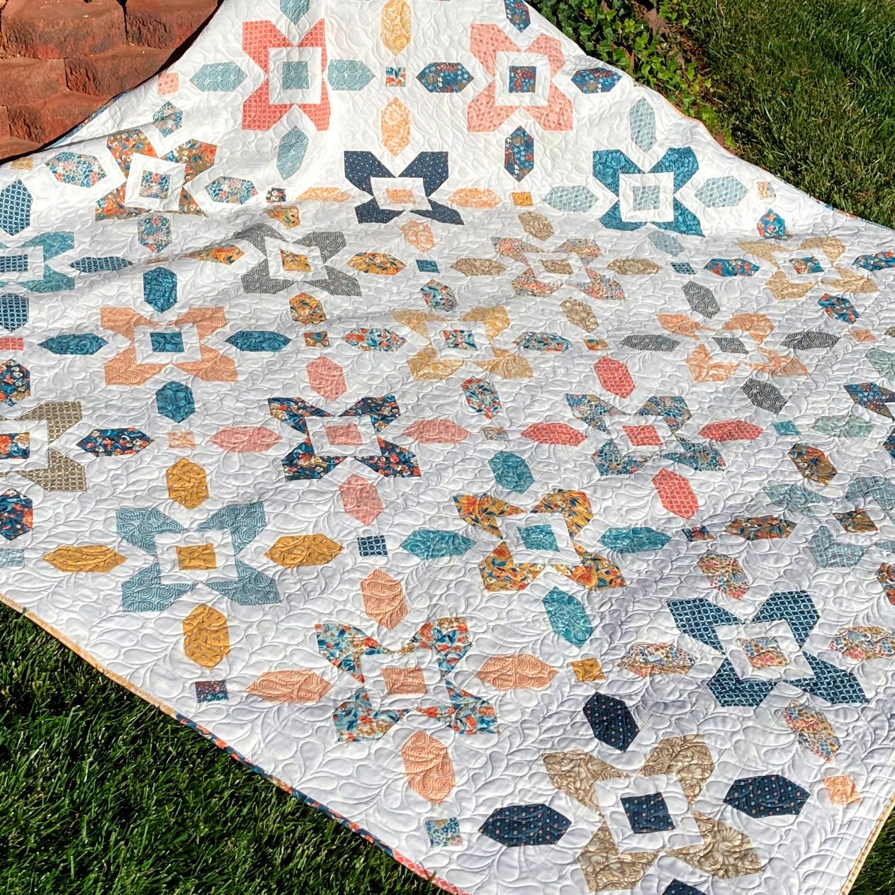 Crossing Paths PAPER Quilt Pattern Fat Quarter Friendly in 5 Size ...