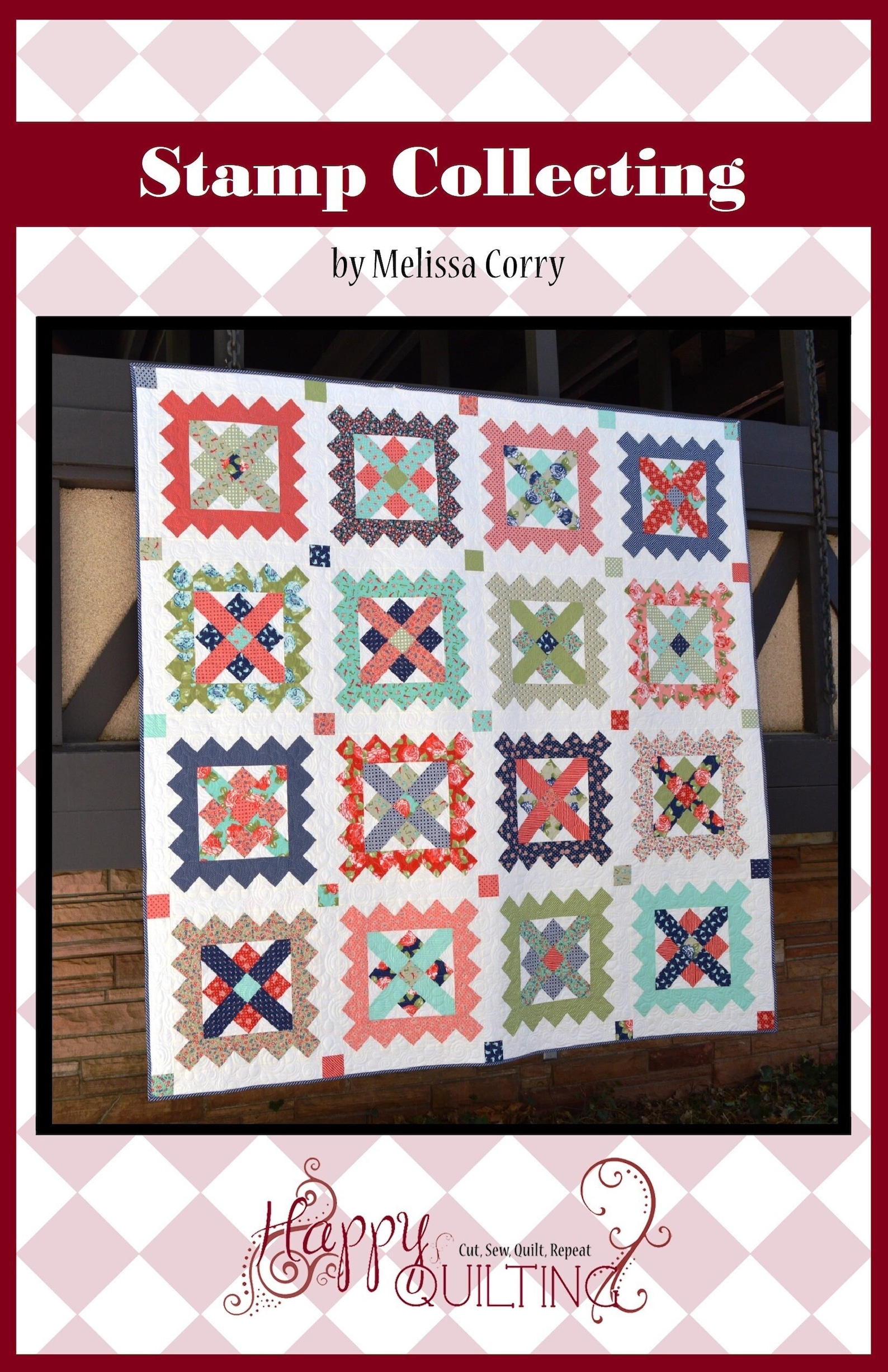 Stamp Collecting PDF Quilt Pattern With 5 Size Options - Etsy