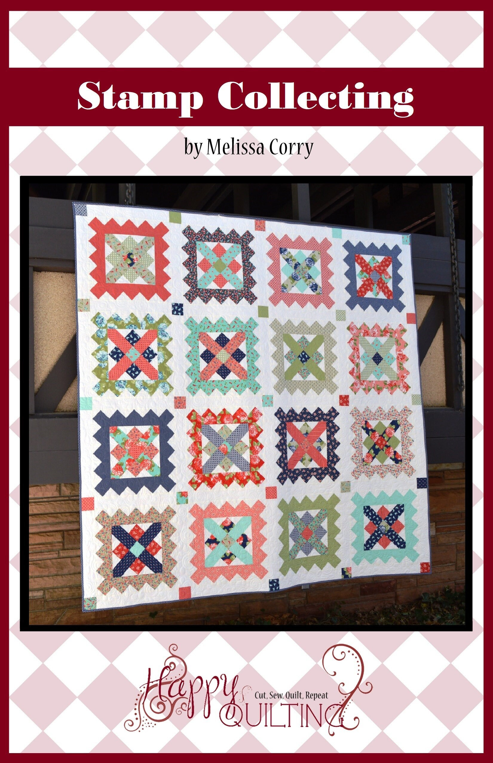 Stamp Collecting PDF Quilt Pattern With 5 Size Options - Etsy
