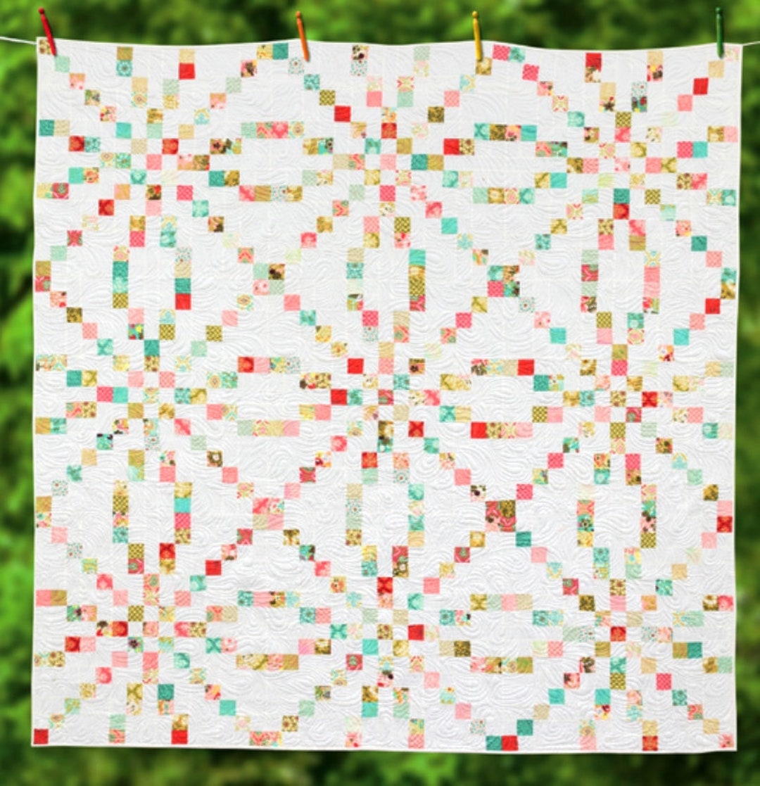 Braided Irish Chain - PAPER Quilt Pattern - Jelly Roll Friendly in 6 ...