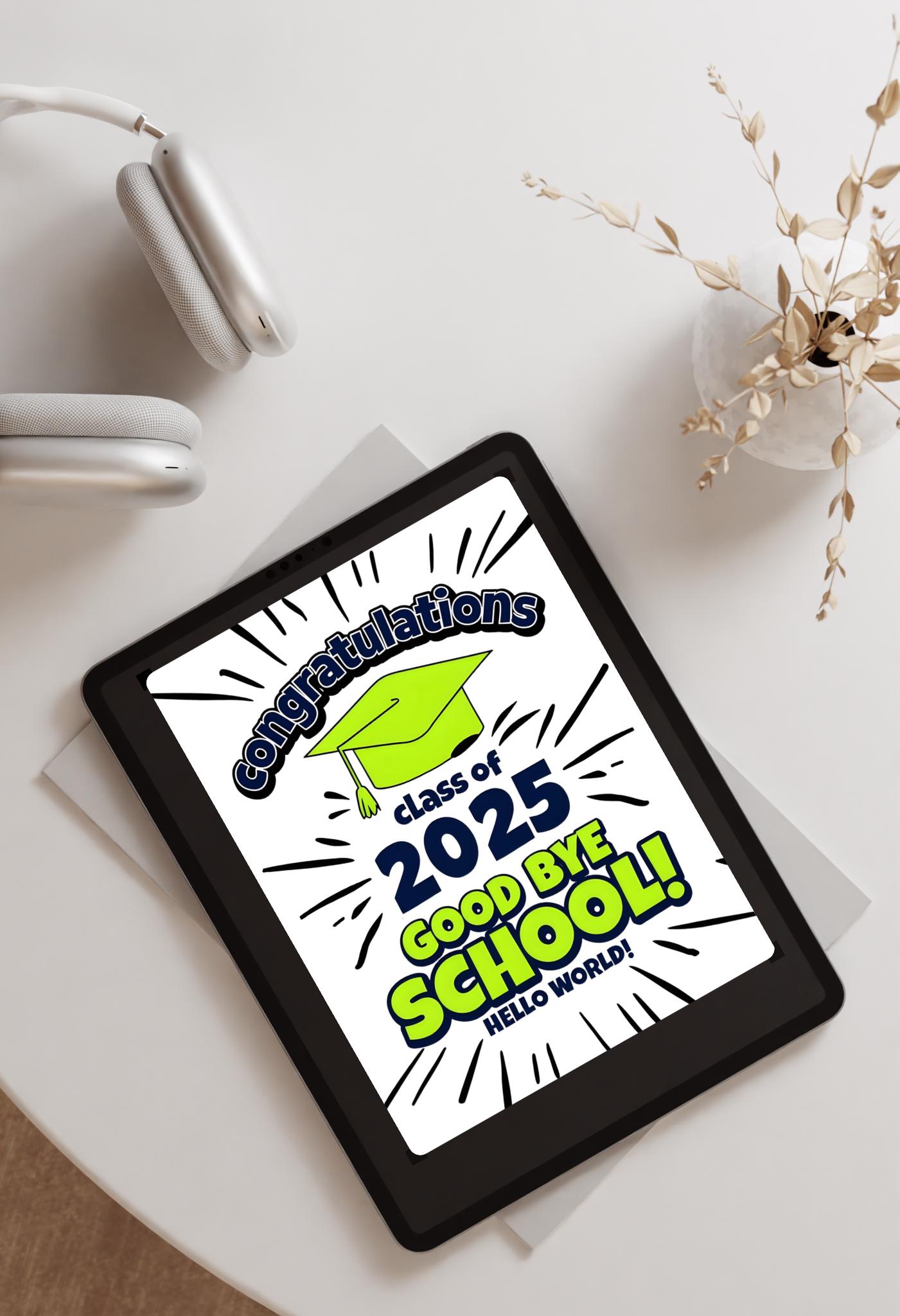 Printable Graduation Wall Art for Class of 2025. - Etsy