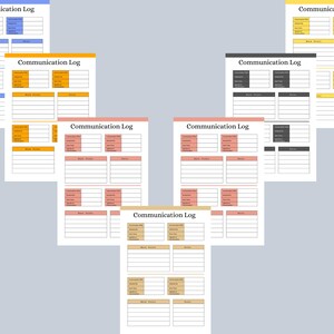 Communication Record | Printable Log for Teachers and Parents | Meeting ...
