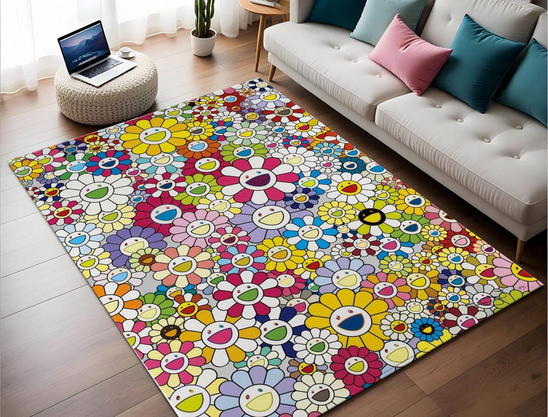Murakami Takashi Japanese Rug, Takashi Murakami Multicolor Rug ...