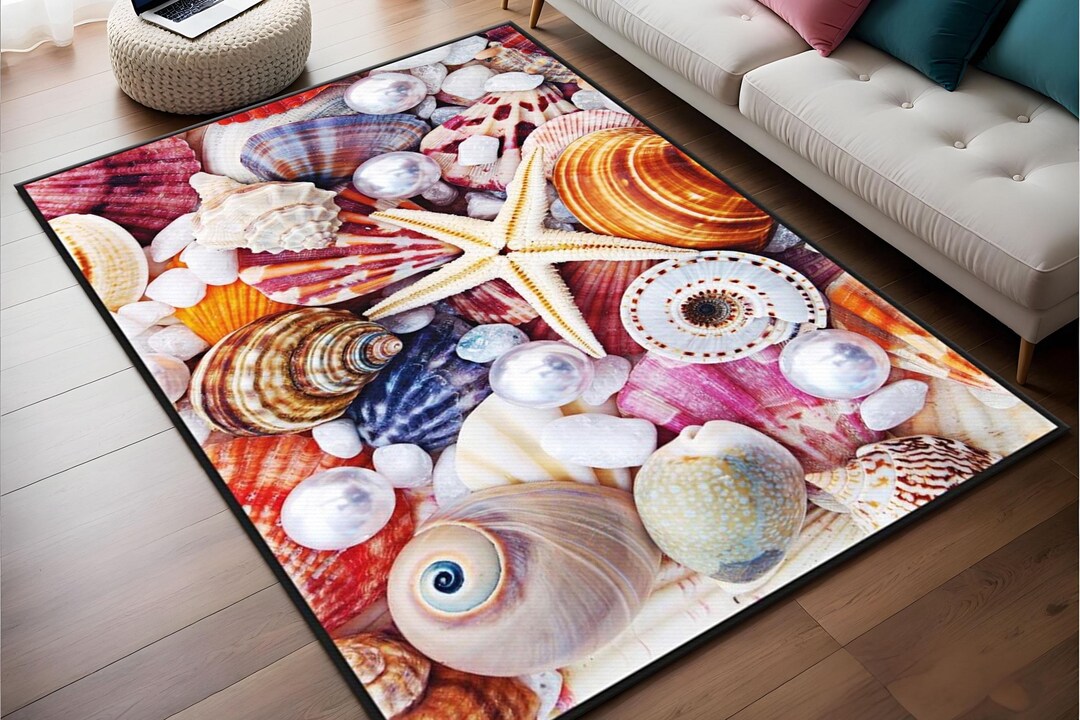 Bamboo Rug,beach Rug,bedroom Rug, Living Room Rug,nautical Rug,ocean ...