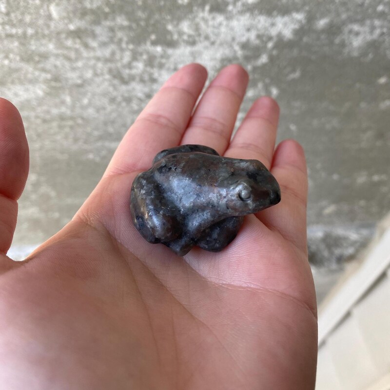 Stone Frog Figurine - Etsy