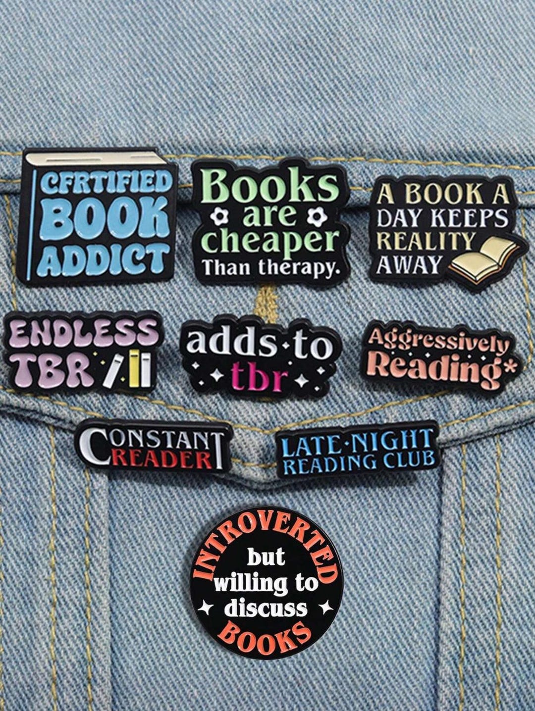 Bookish Enamel Pins: Book-lover Accessories - Etsy