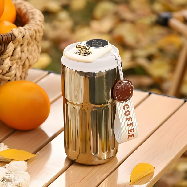 Thermos With Temperature Display, Smart Thermos, Temperature Display ...