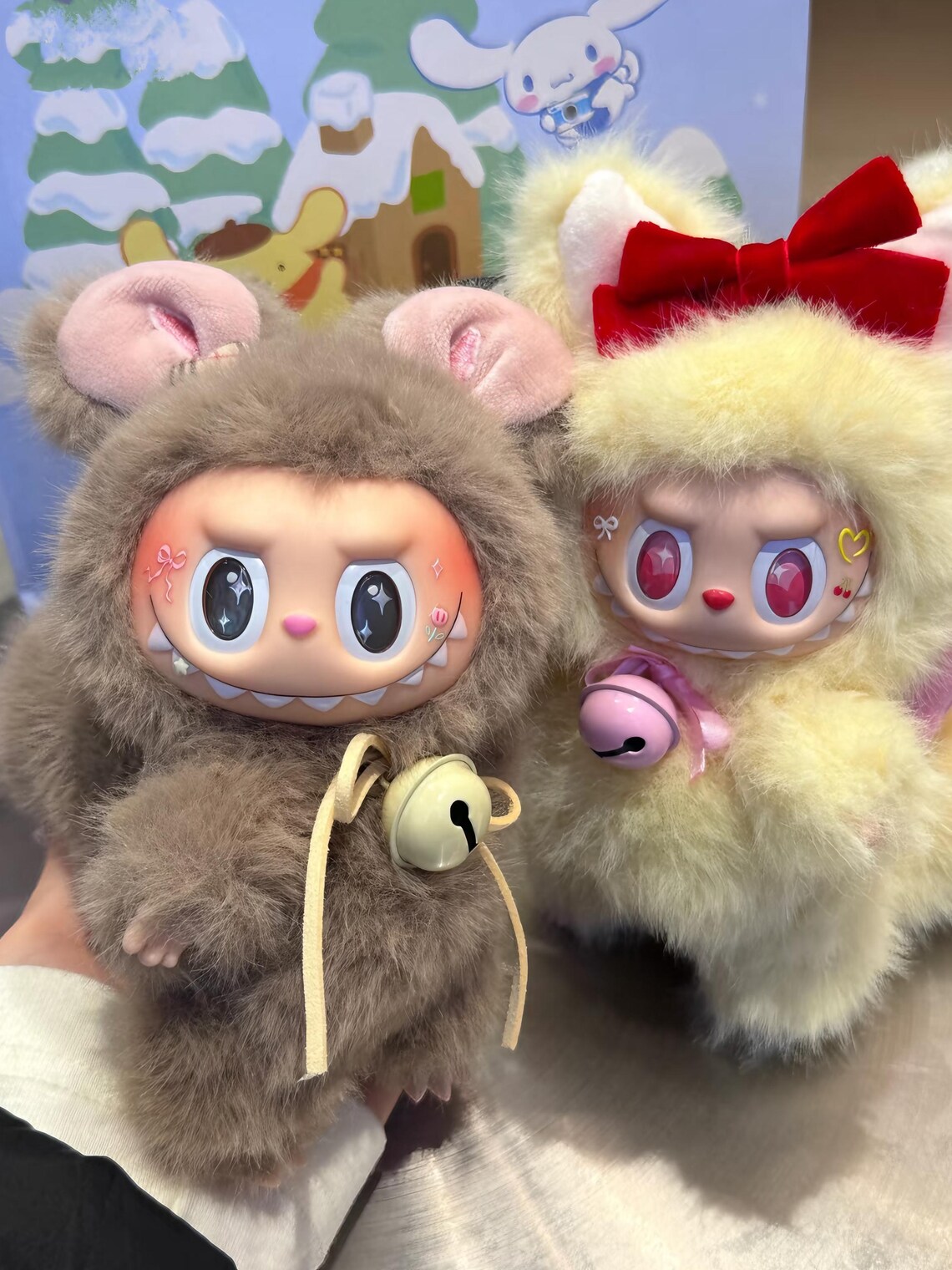 Labubu Original Design Baby Mouse Brown-handmade Modification - Etsy