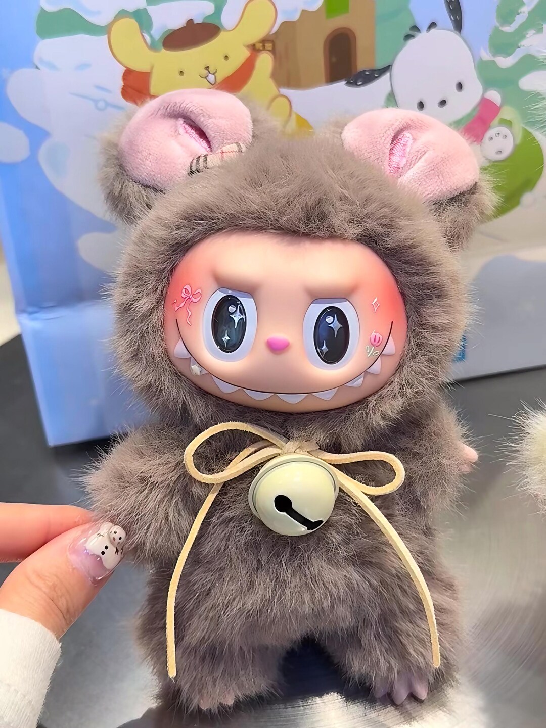 Labubu Original Design Baby Mouse Brown-handmade Modification - Etsy