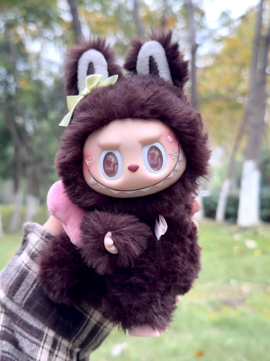 Labubu Original Design Winnie Phoo Brown-handmade Modification - Etsy ...