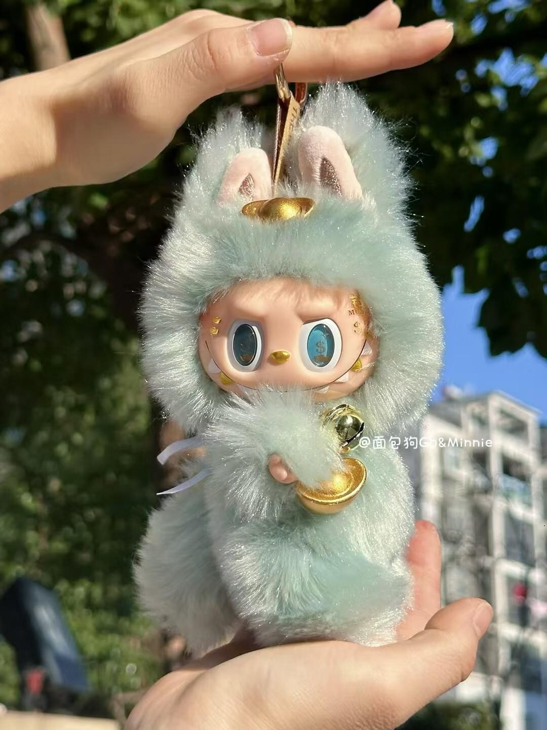 Labubu Original Design X 面包狗GO Little God of Wealth-handmade ...