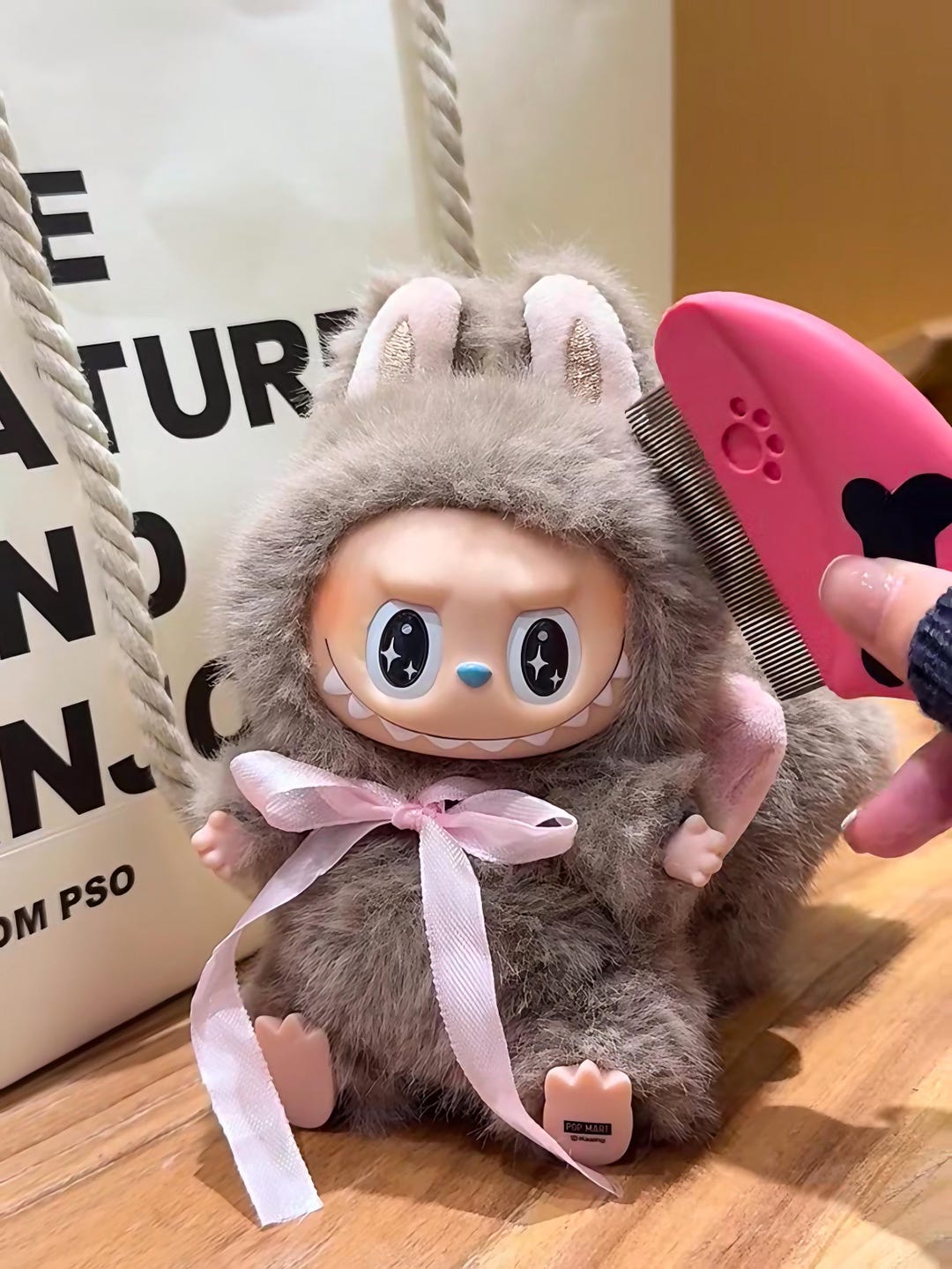 Labubu Original Design Baby Squirrel Brown-handmade Modification - Etsy