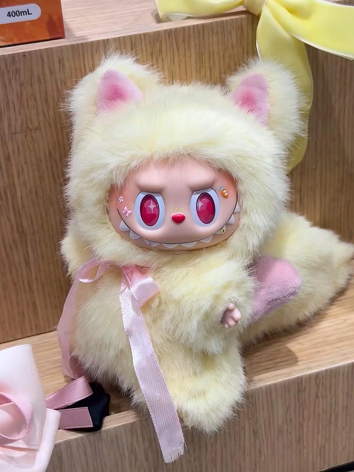 Labubu Original Design Baby Squirrel Yellow-handmade Modification - Etsy