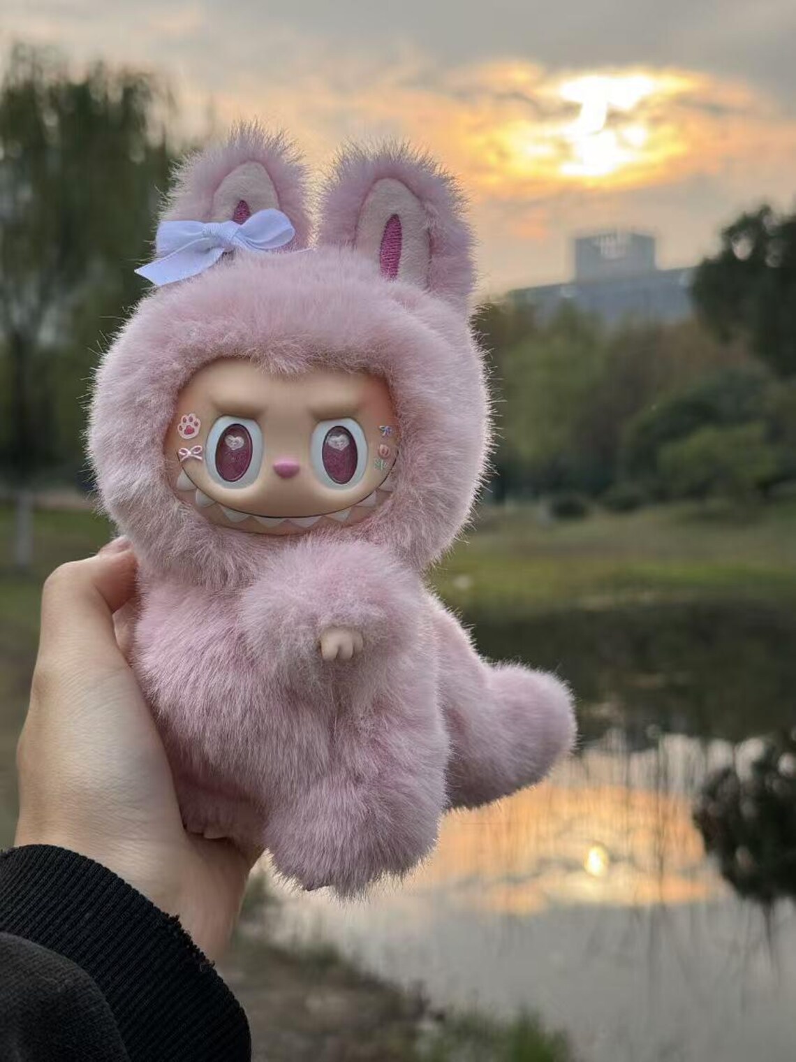 Labubu Original Design Baby Dinosaur Pink-handmade Modification - Etsy