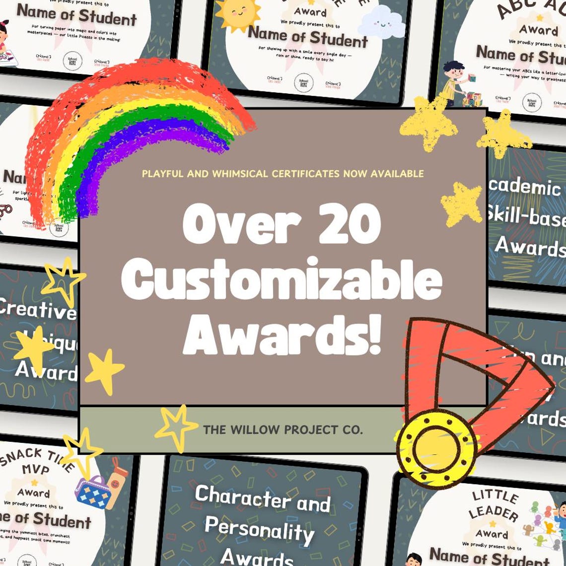 Editable Graduation Certificate Bundle for Kids – Kindergarten ...