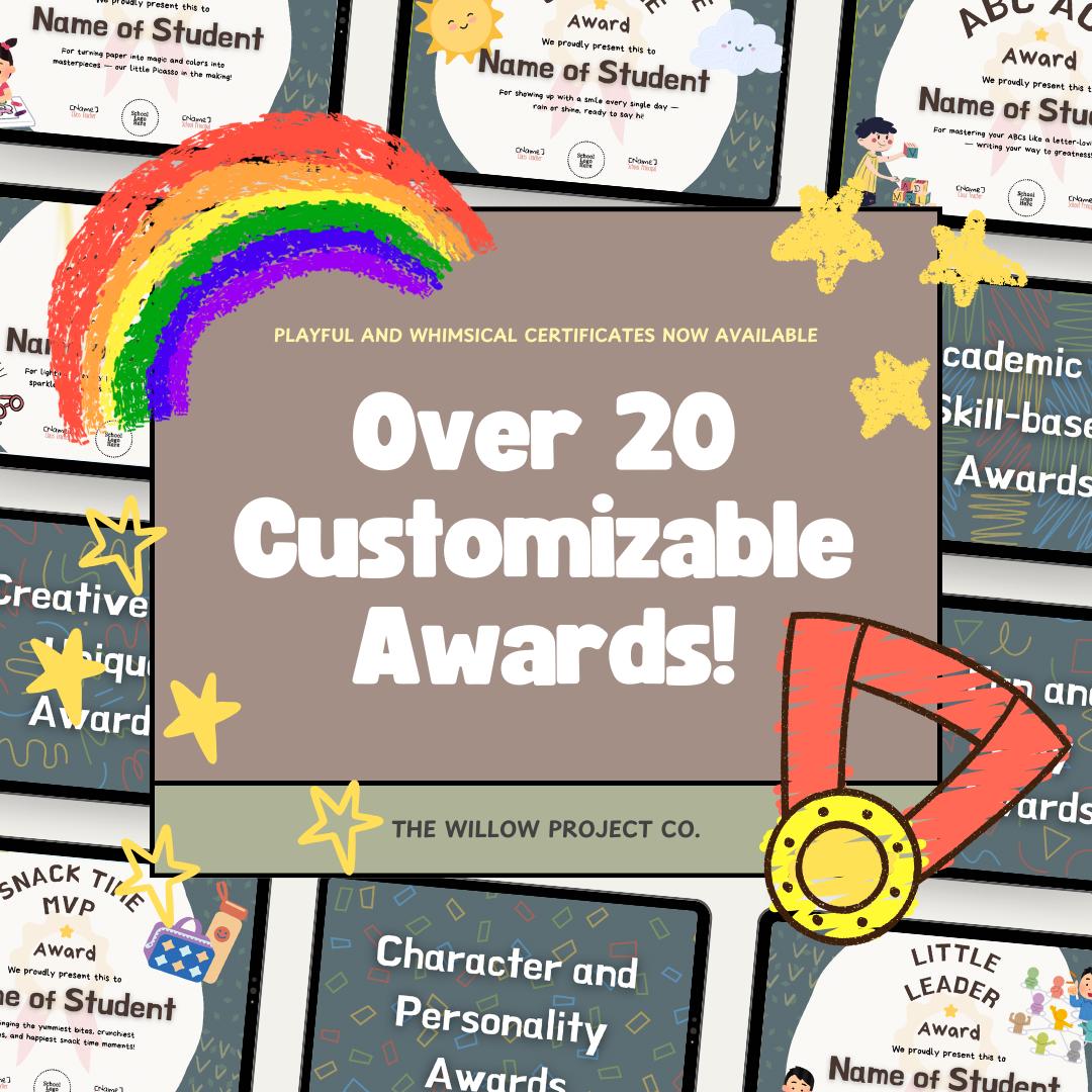 Editable Graduation Certificate Bundle for Kids – Kindergarten ...