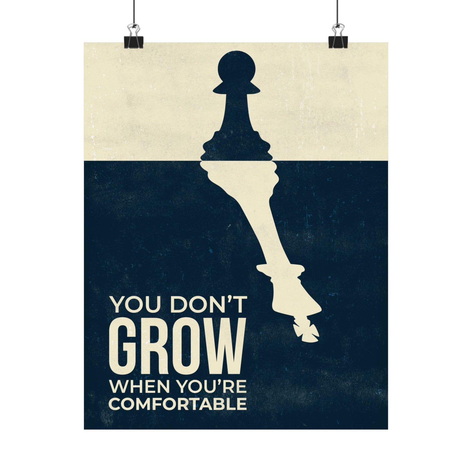 Inspirational Chess Poster - Hustle & Gym Workout Motivation ...