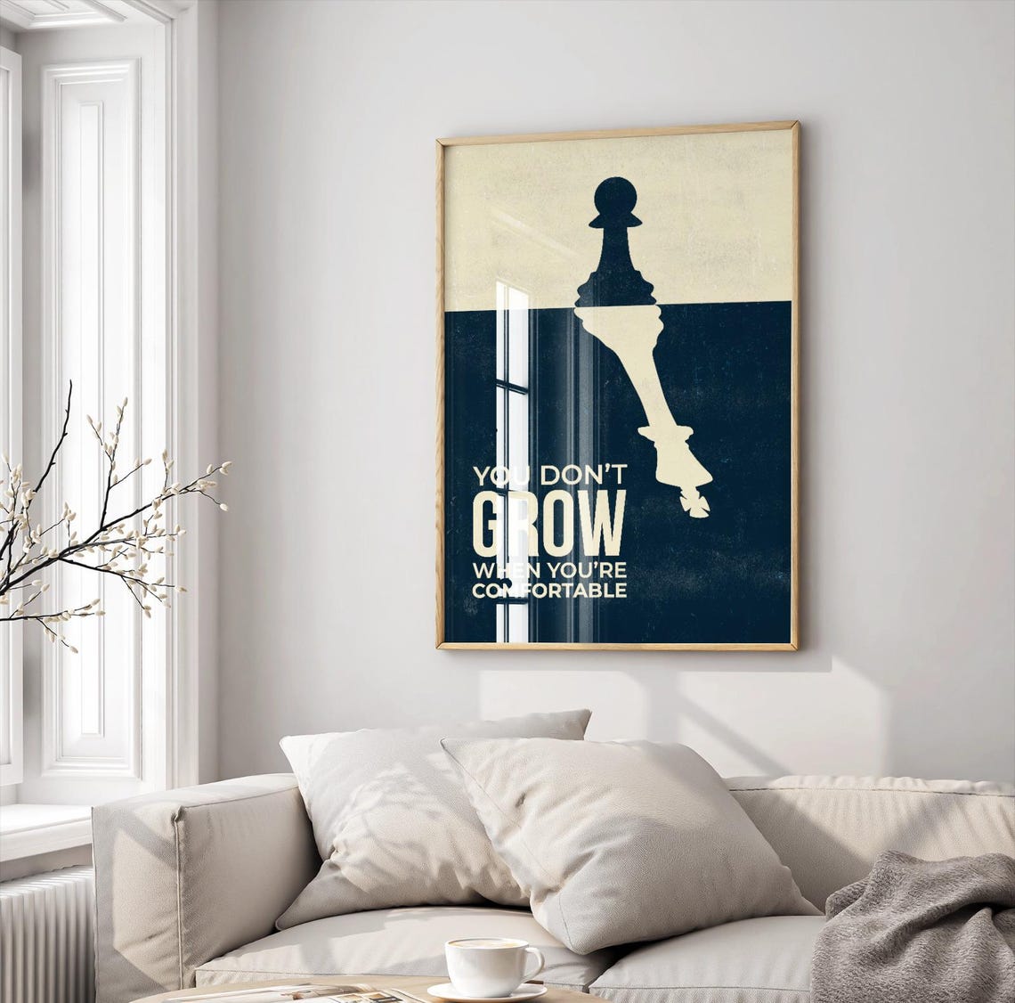 Inspirational Chess Poster - Hustle & Gym Workout Motivation ...