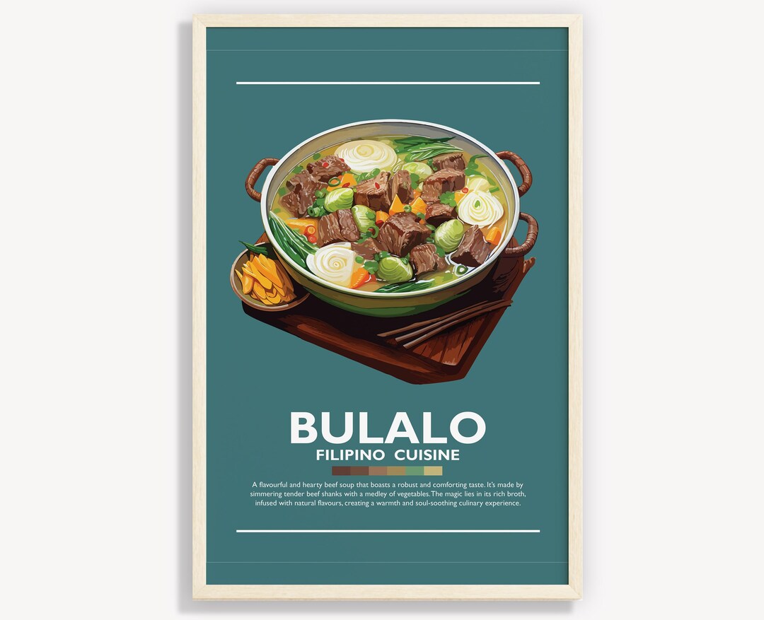 Bulalo Poster: Minimalist Filipino Food Art (digital Download) - Etsy