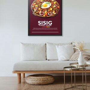 Pork Sisig Poster: Minimalist Filipino Food Art (digital Print) - Etsy