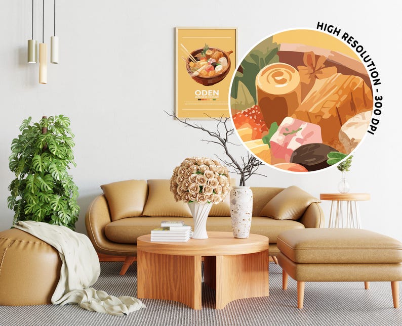 Japanese Oden Poster: Minimalist Food Art Print (digital Download) - Etsy