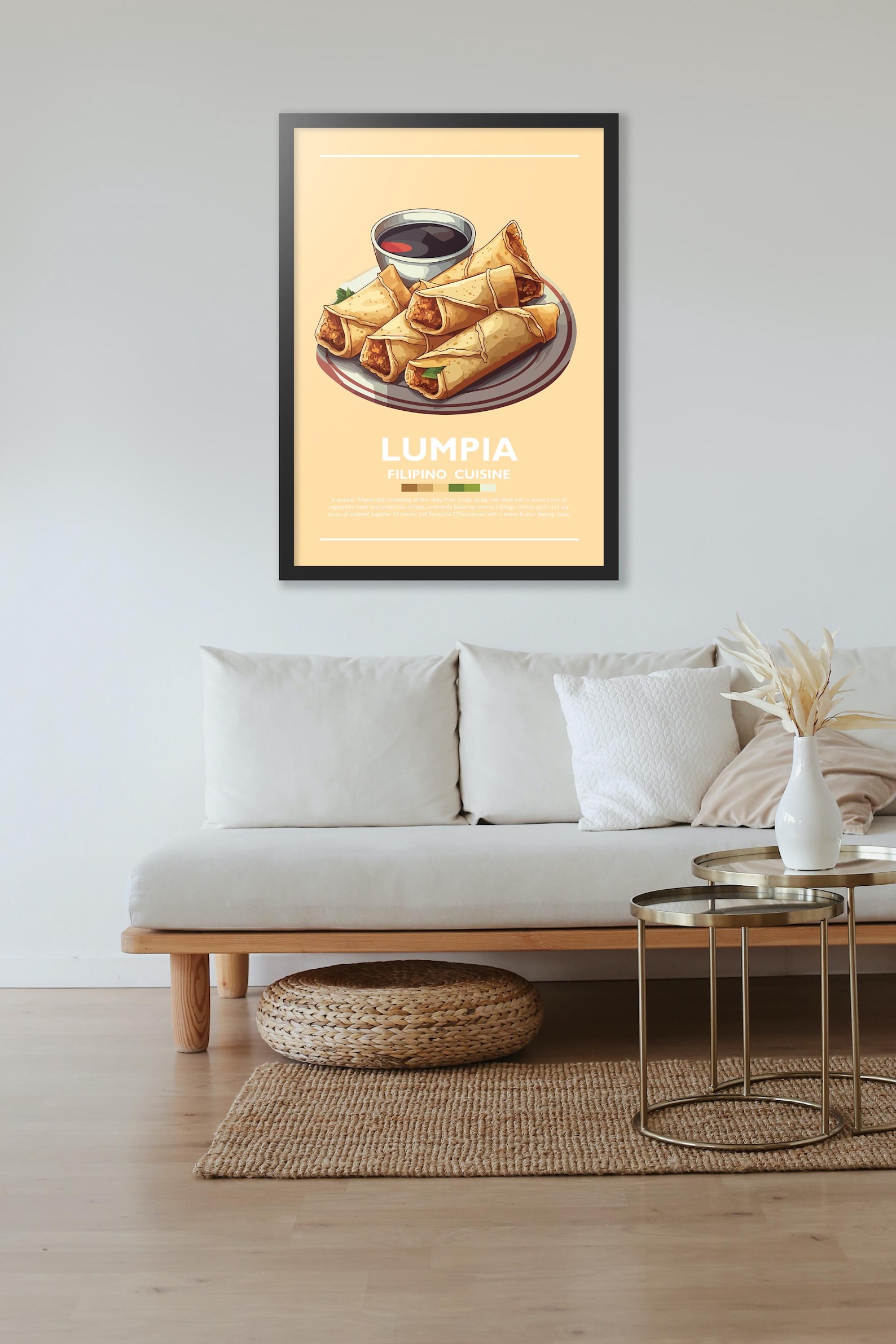 Philippines Lumpia Poster: Minimalist Filipino Art (digital Print) - Etsy
