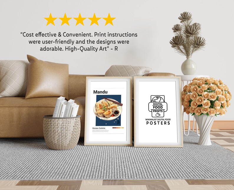Korean Mandu Poster: Minimalist Dumpling Art (digital Download) - Etsy