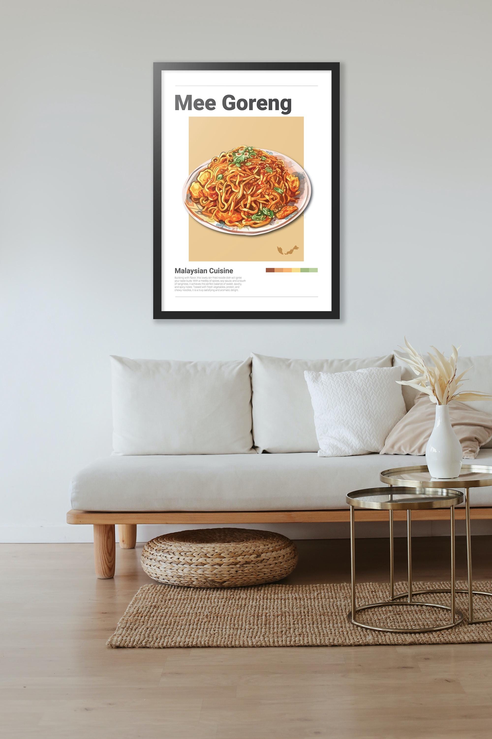 Mee Goreng Poster: Minimalist Malaysian Food Art (digital Download) - Etsy