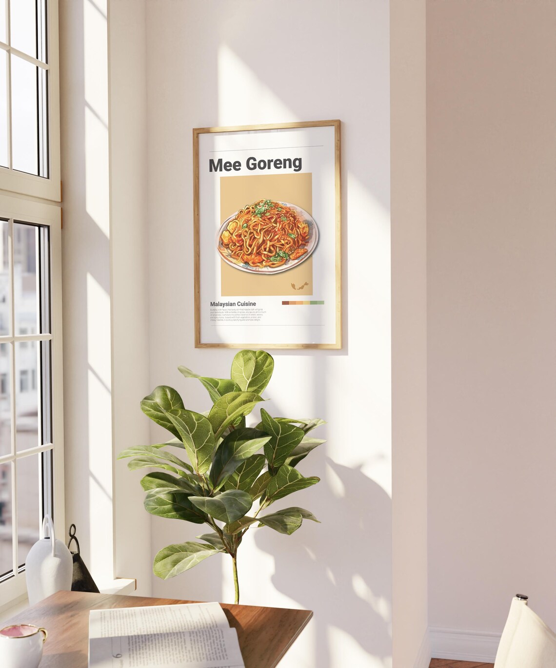 Mee Goreng Poster: Minimalist Malaysian Food Art (digital Download) - Etsy