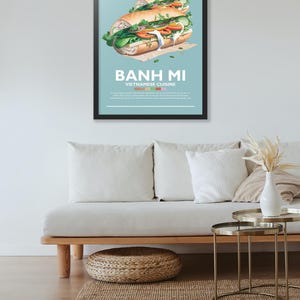 Banh Mi Poster: Minimalist Vietnamese Food Art (digital Download) - Etsy
