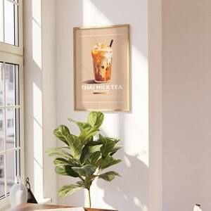 Thai Milk Tea Poster: Minimalist Art Print (digital Download) - Etsy