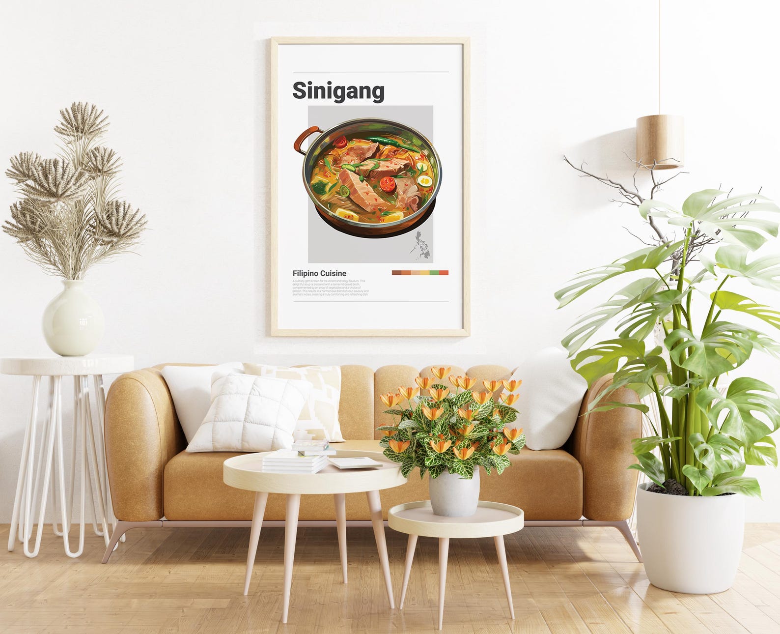 SINIGANG POSTER | Minimalist Philippines Food Wall Art Decor | Digital ...