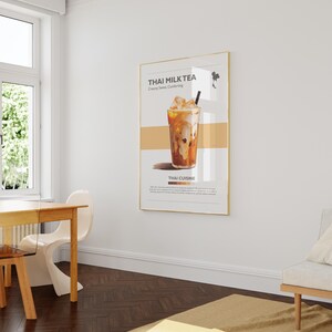 Thai Milk Tea Poster: Minimalist Art Print (digital Download) - Etsy