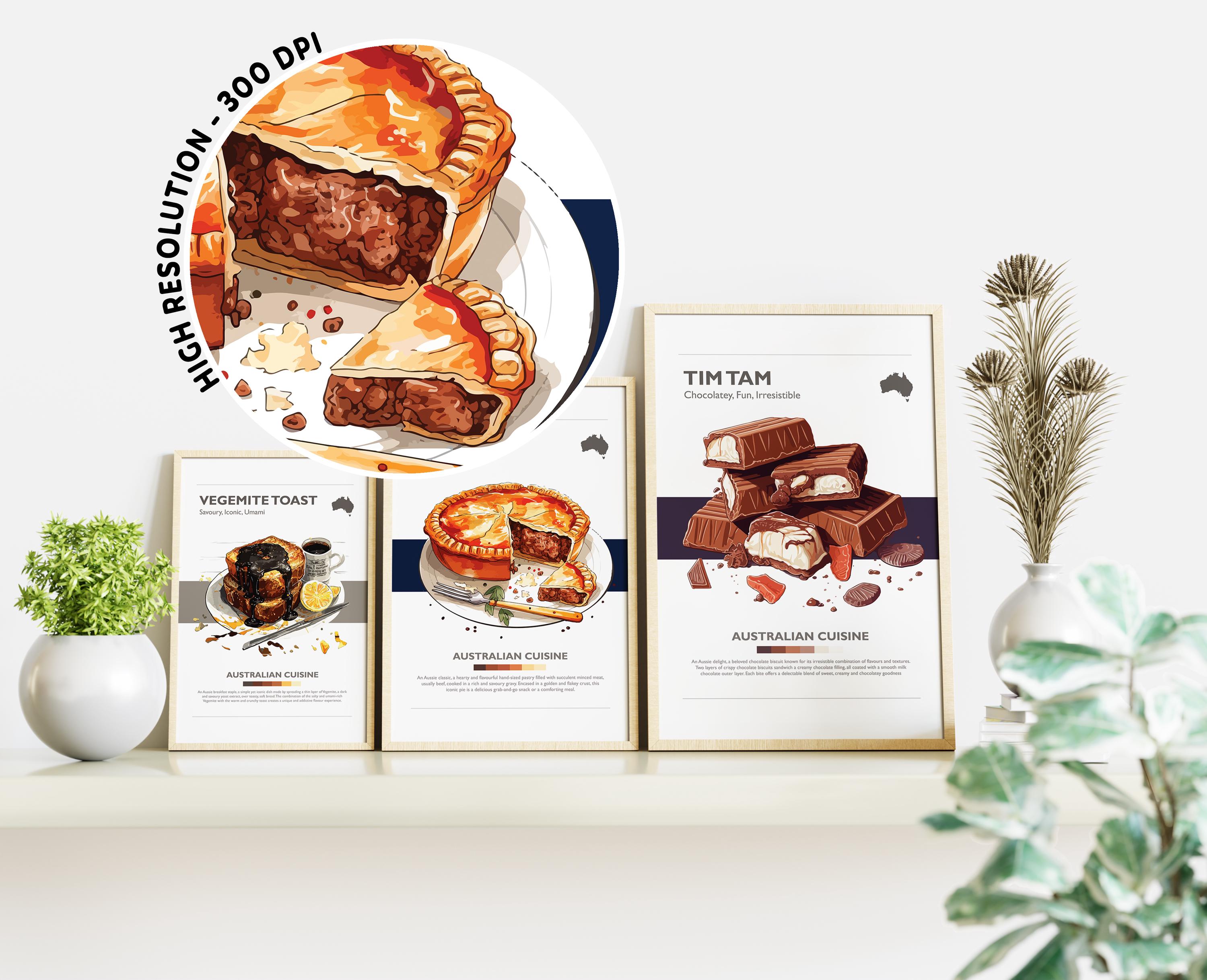 Tim Tam Poster: Australian Foodie Art Print (digital Download - Etsy