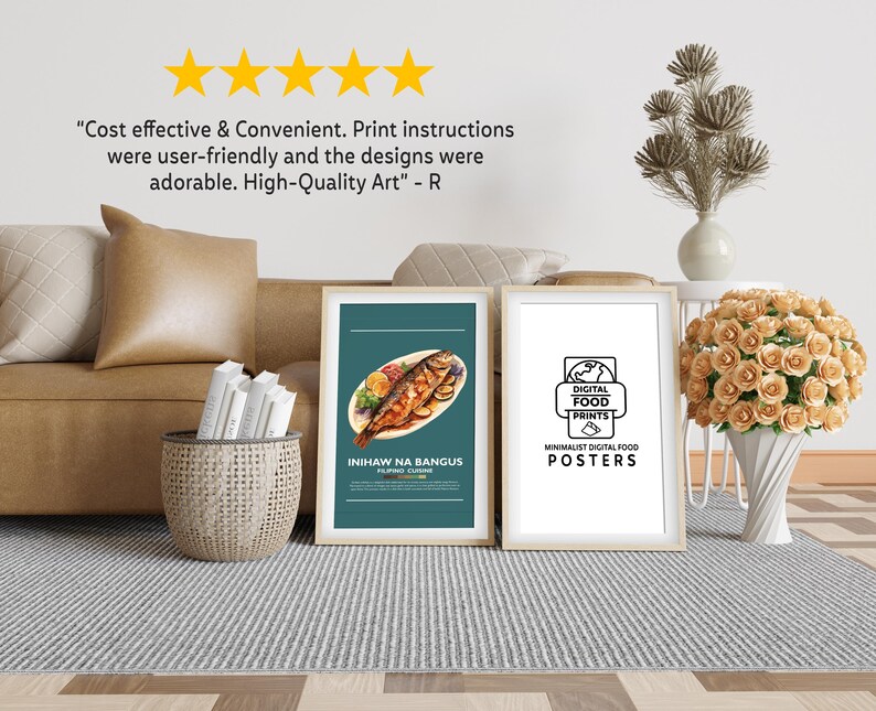 Inihaw Na Bangus Poster: Filipino Grilled Milkfish Art (digital Print ...
