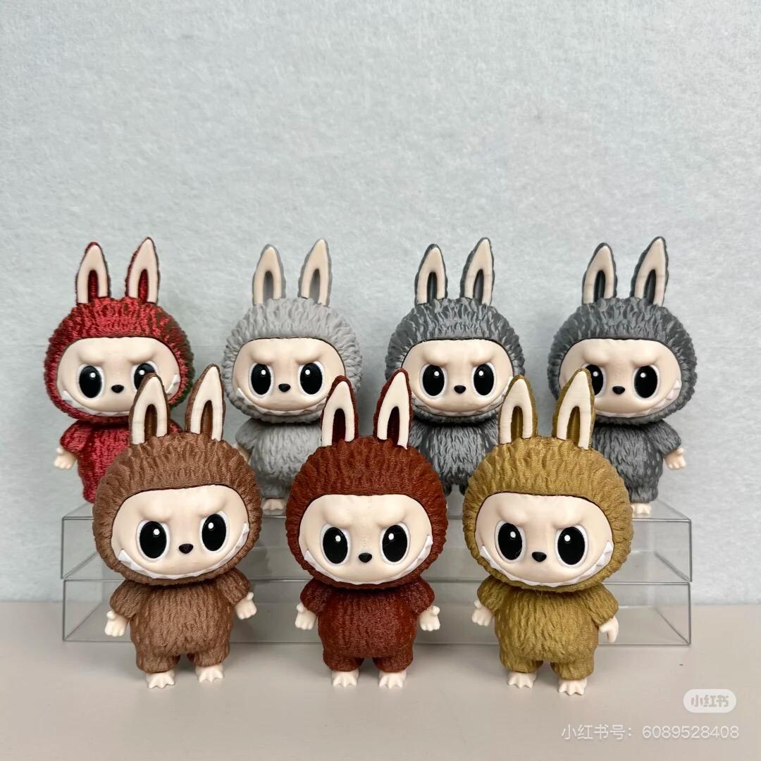 3D Printed Labubu "spirits" Group Figurine Display Items for ...